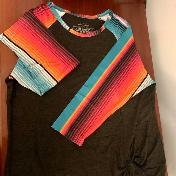 Crazy Train | Tops | Serape Raglan | Poshmark
